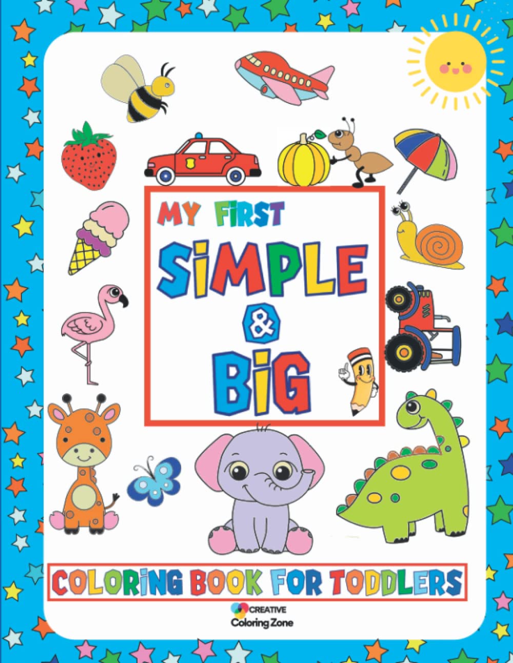 Amazon | My First Simple & Big Coloring Book For Toddlers: Big & Jumbo ...