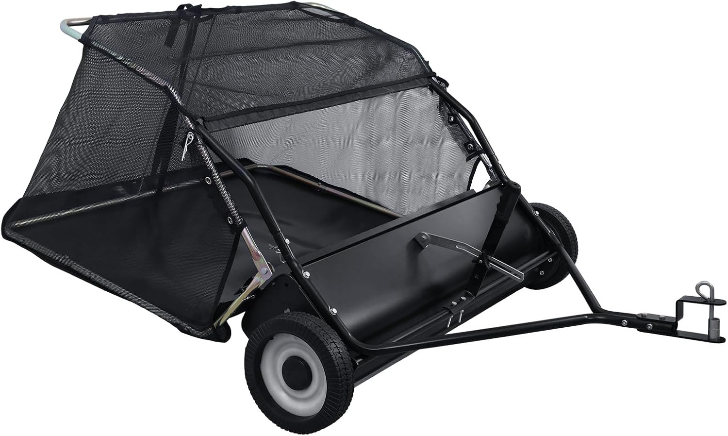 Amazon.com : 44 Inch Lawn Sweeper Tow Behind, 25 cu.ft. Large Pull ...