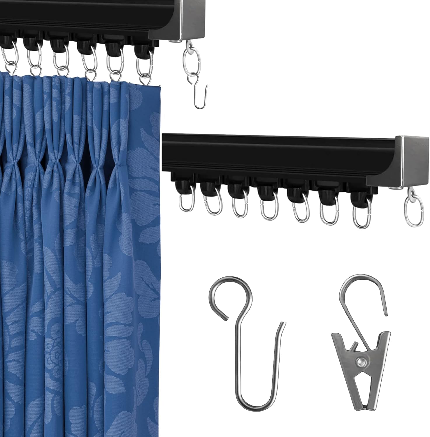 Ceiling curtain track | Seamless and Stylish curtain track system ...