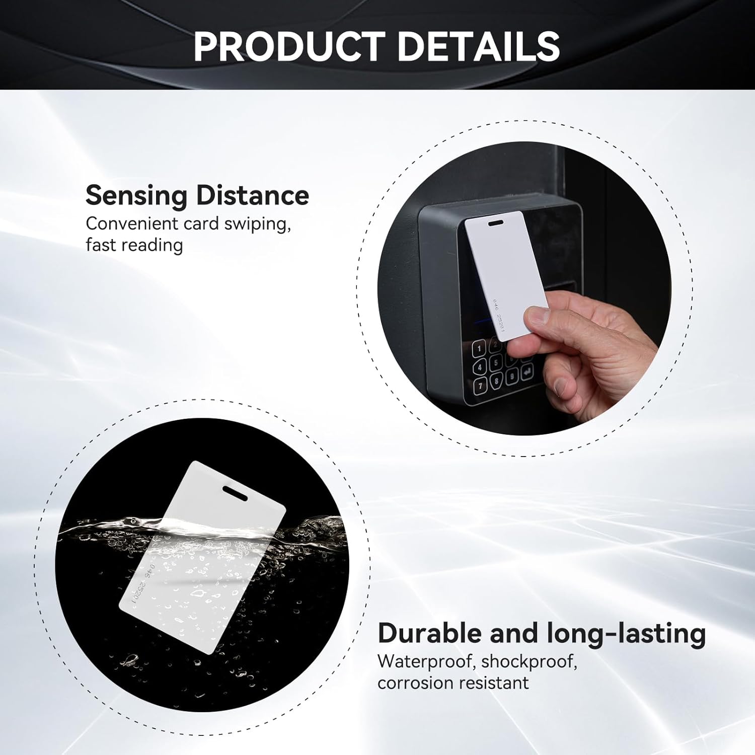 100 tarjetas de deslizamiento Weigand Prox de proximidad de 26 bits ...