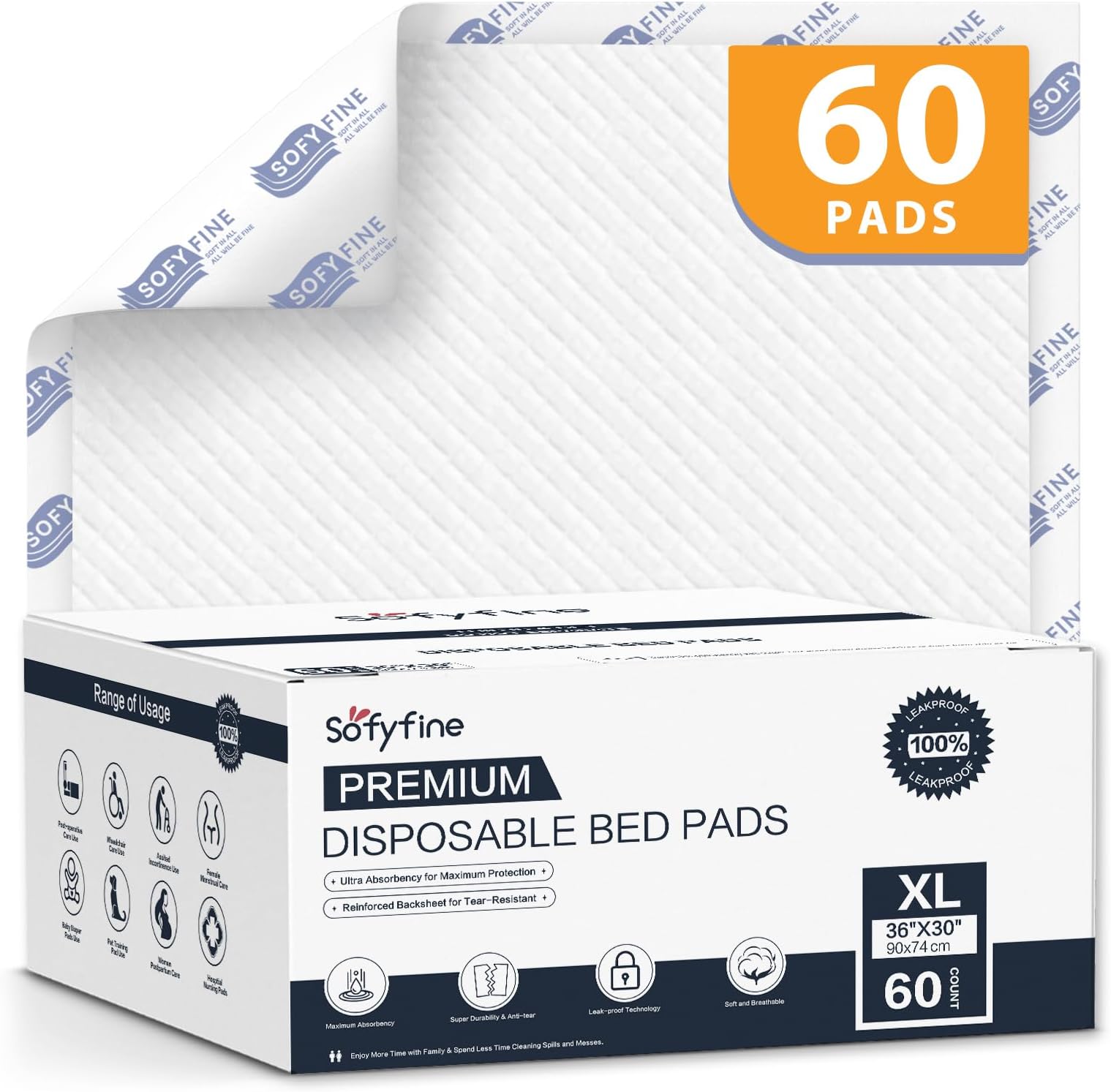 Amazon.com: Attends Supersorb Bariatric XL Maximum Underpads, Extra ...