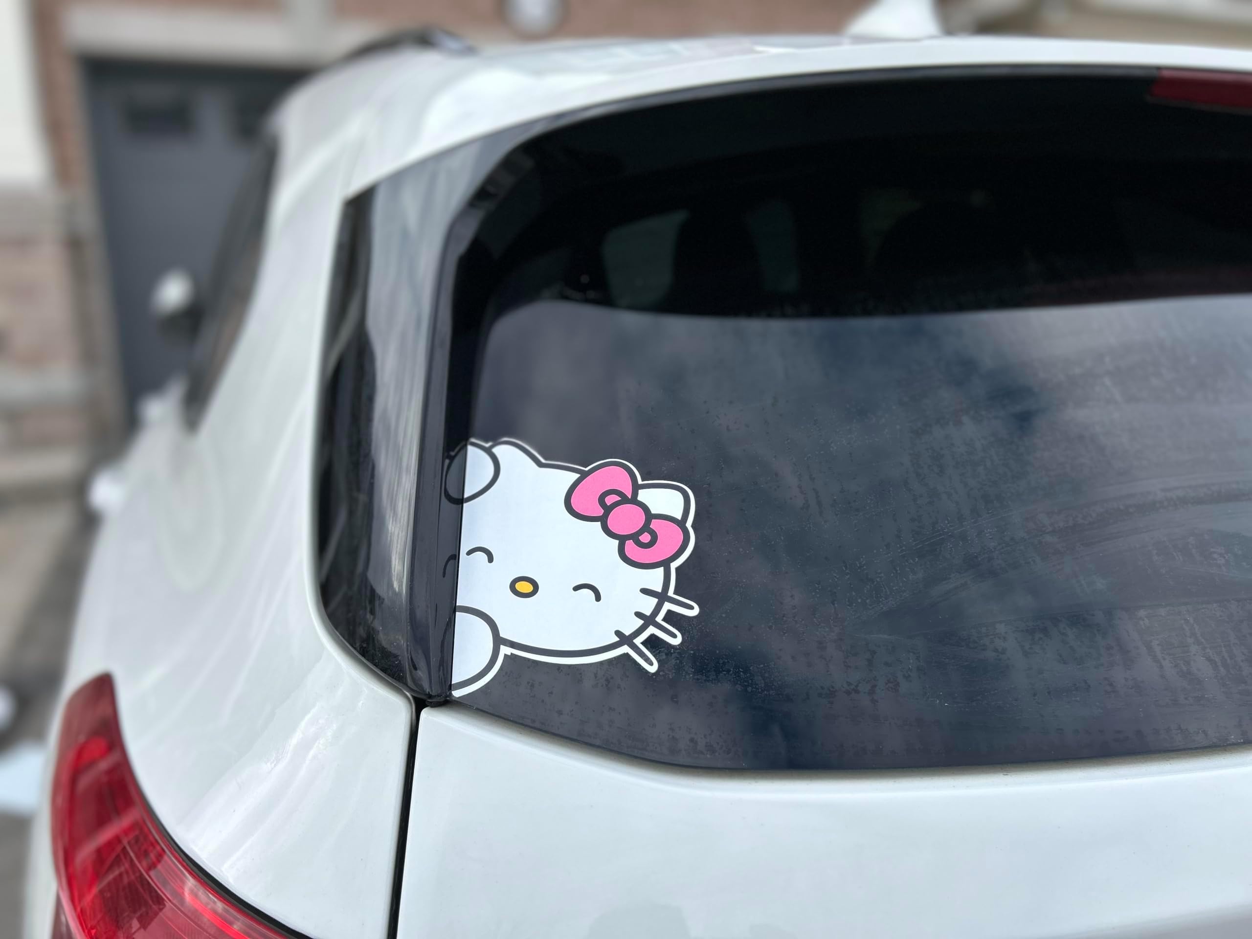 Amazon.com - LD - Funny and Cute Kitty Kat Car Peeking Vinyl Sticker