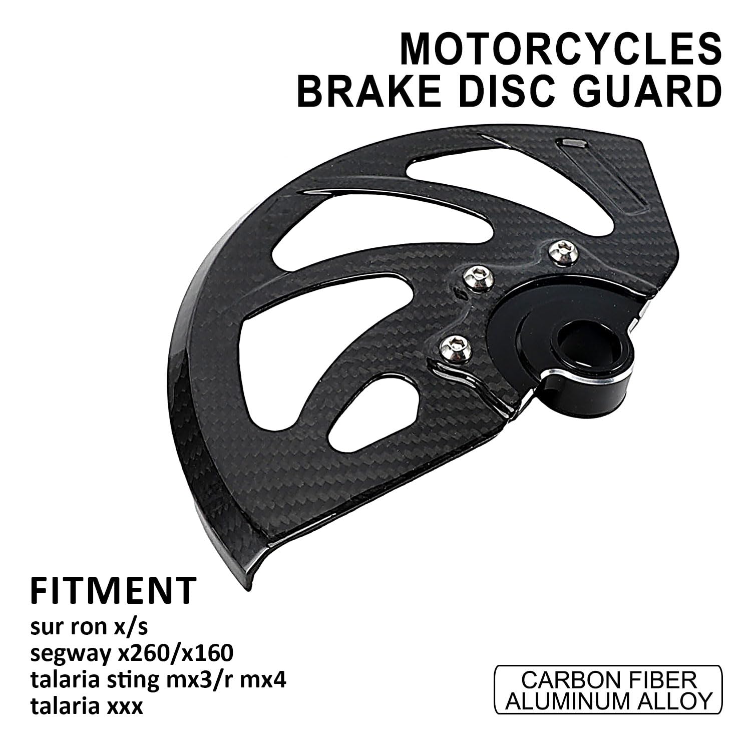 Carbon Fiber Disc Guard Carbon Fiber Front Brake Disc Guard For Surron ...