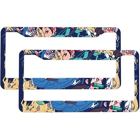 Amazon.com: Wrenho Naruto Aluminum License Plate Frame with Screw Caps ...