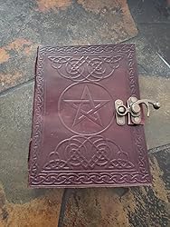 Creative Leather Art Wicca Journal, Wiccan Journal, Leather Journal ...