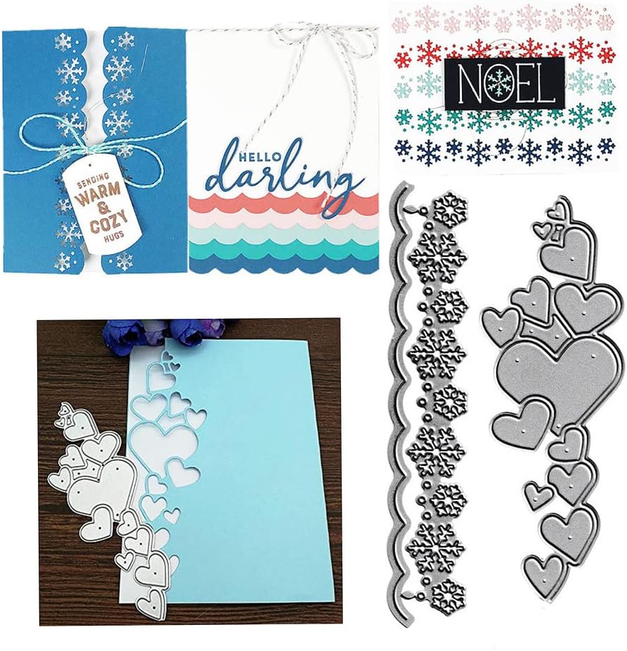Amazon.com: New Snowflake Frame Metal Cutting Die Cuts, DIY Crafts New ...