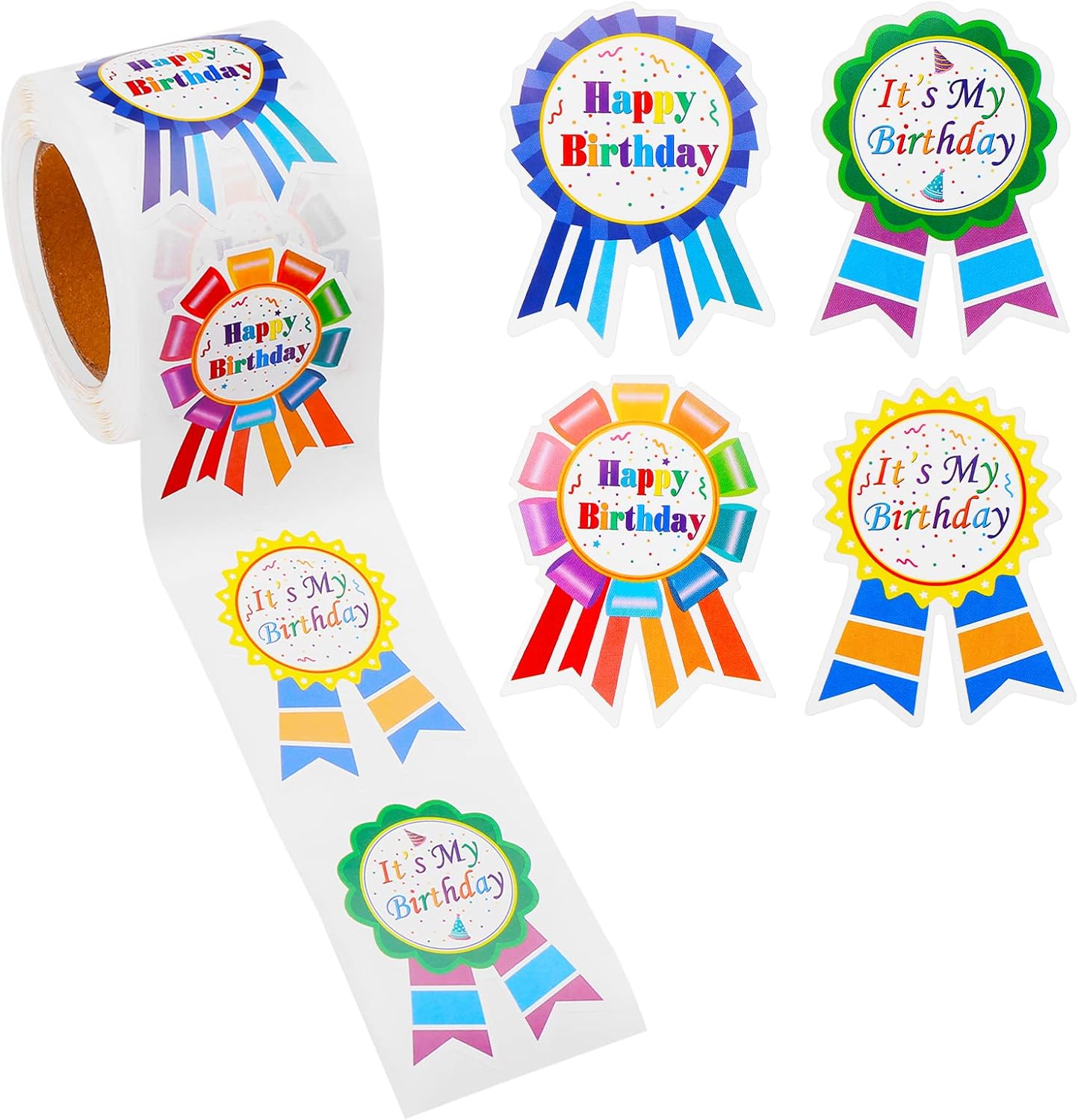 Amazon.com: 250 Pieces Birthday Stickers, Happy Birthday Stickers for ...