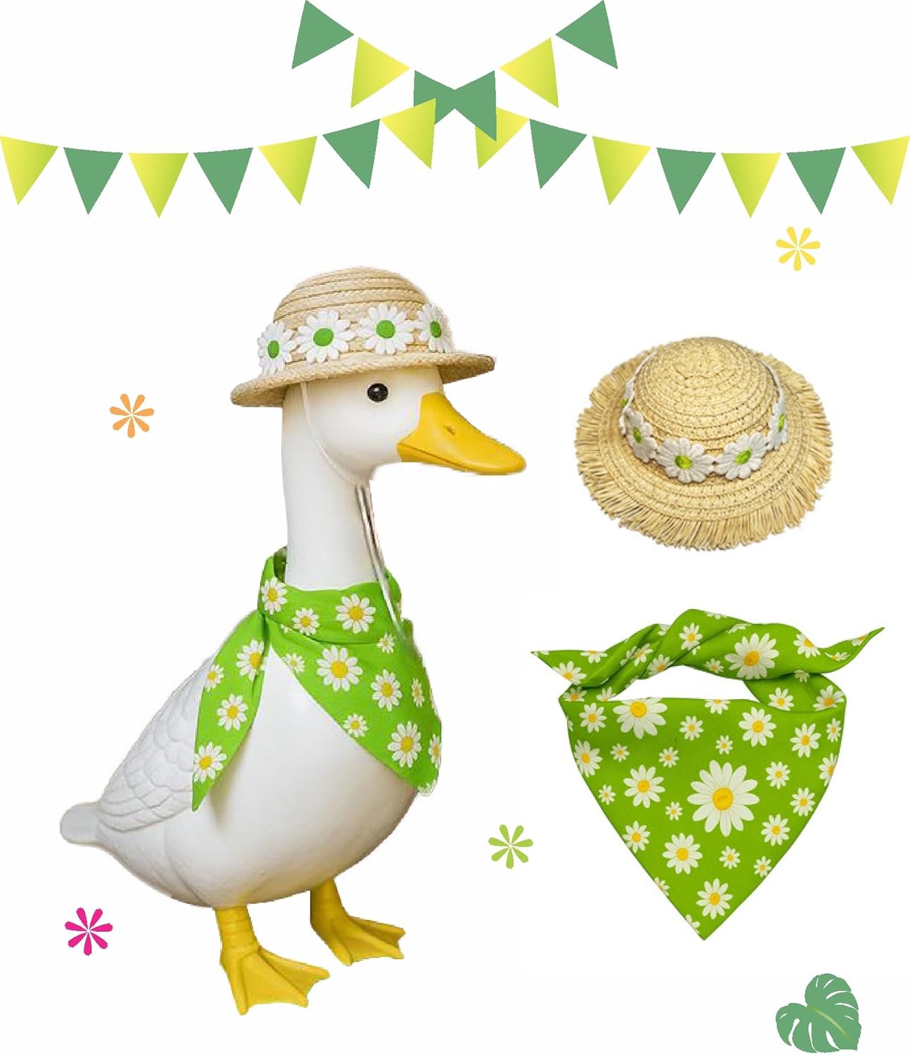 Amazon.com : BPUHRNI Spring Flower Porch Goose Outfits Cute and Fun ...