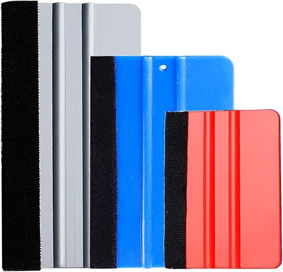 Amazon.com: 3 Pcs Vinyl Wrap Squeegee of Different Sizes, Felt Squeegee ...