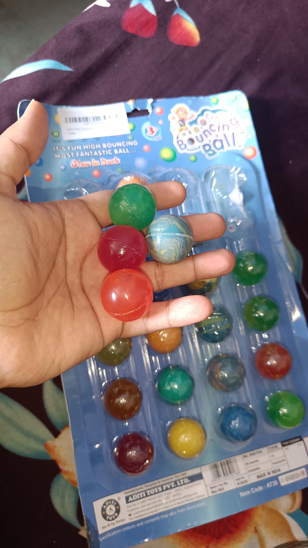 ADITI TOYS Crazy Bouncing Ball in Colourful Different Color Ball for ...