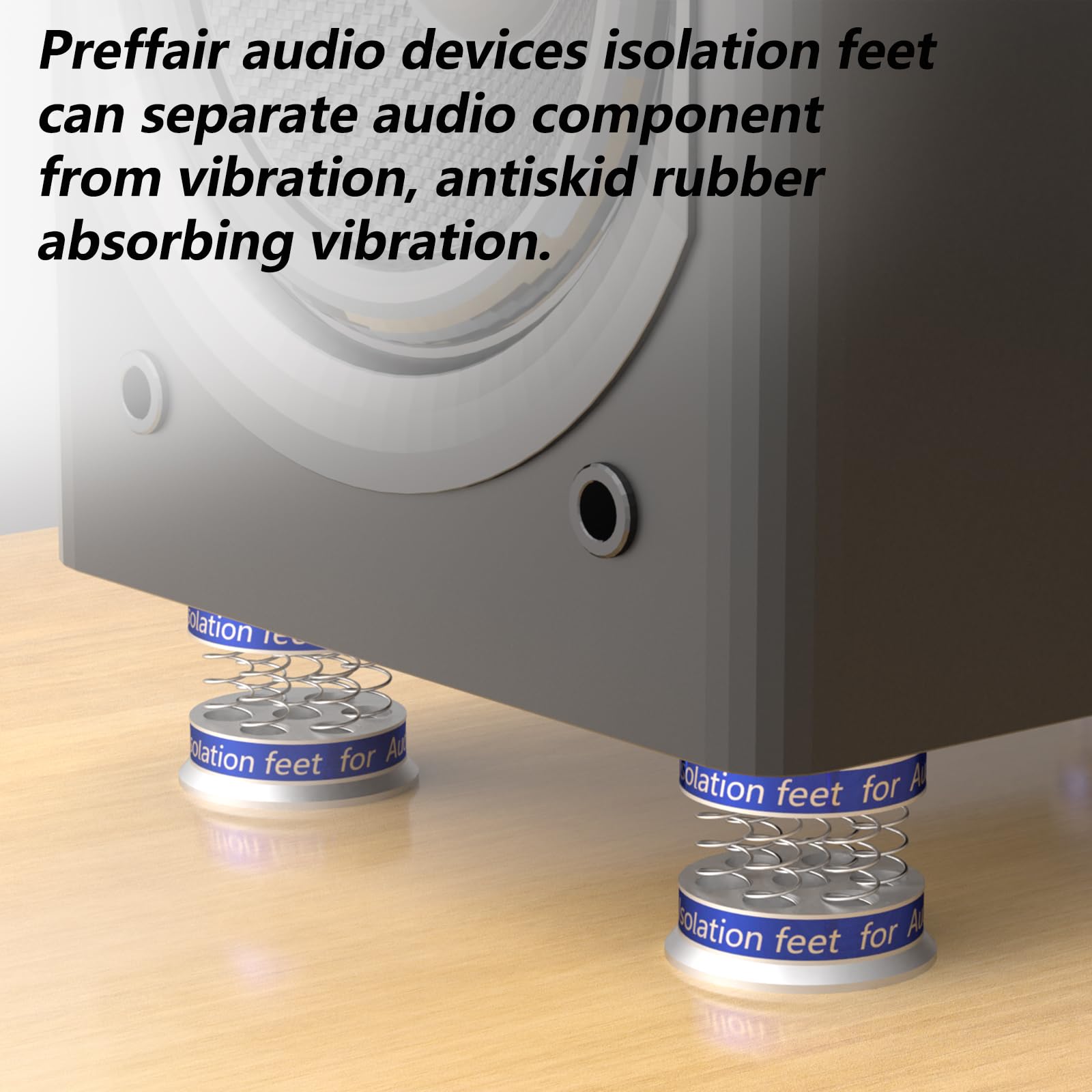 Snapklik.com : 4 Pcs HiFi Audio Isolation Feet Aluminum Adjustable ...