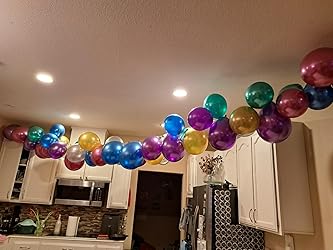 Amazon.com: FOTIOMRG 135pcs Disco Balloon Arch Kit with Disco Ball ...