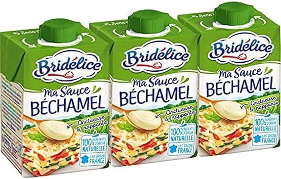 Béchamel Bridélice UHT Mini Briks Sauce 3 x 200 ml : Amazon.co.uk: Grocery