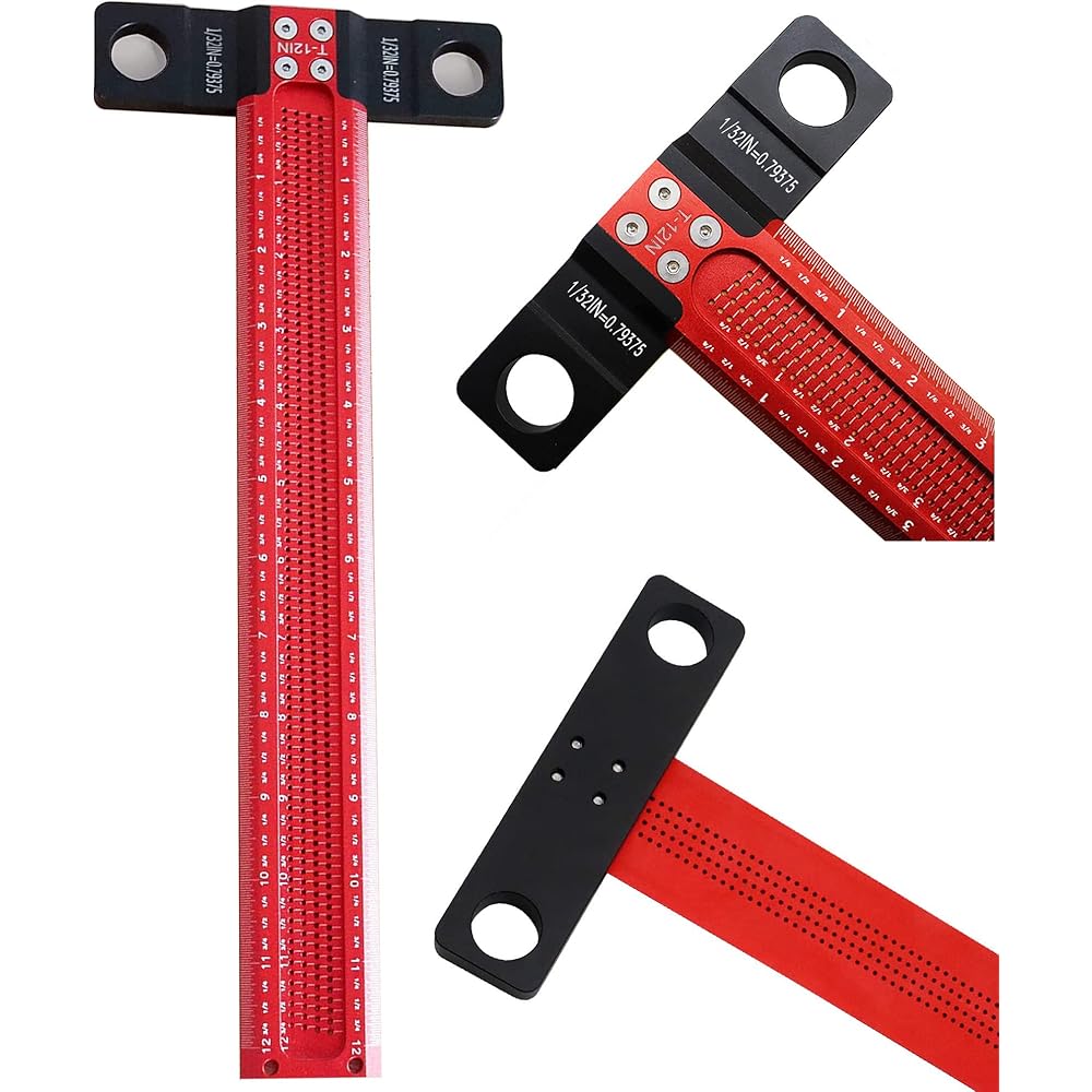 $7/mo - Finance Precision T Square Ruler, 12 Inch Aluminum Alloy 1/32 ...