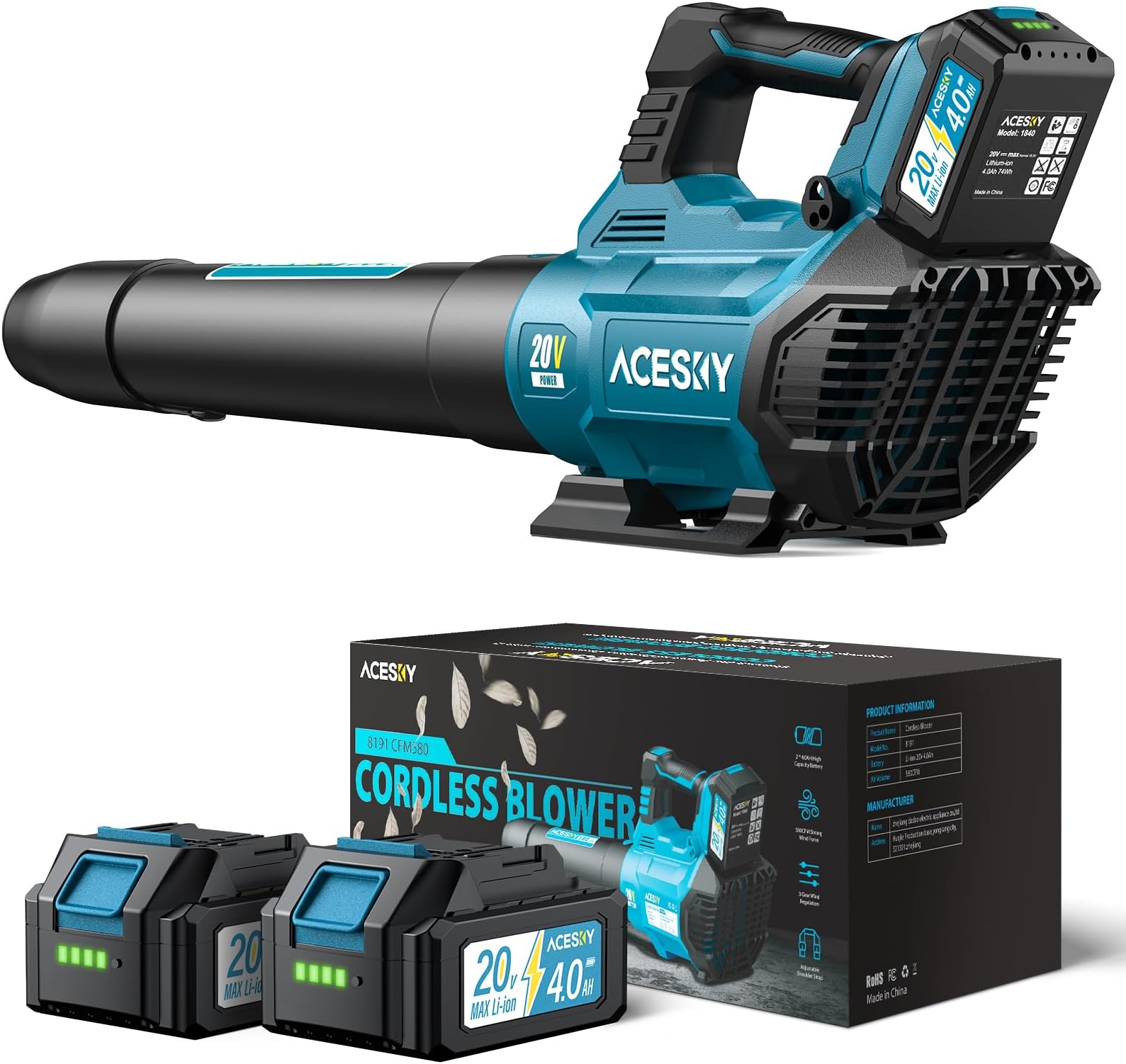 Amazon.com: Oregon Cordless BL300 40V 151 MPH Leaf Blower with 4.0Ah ...