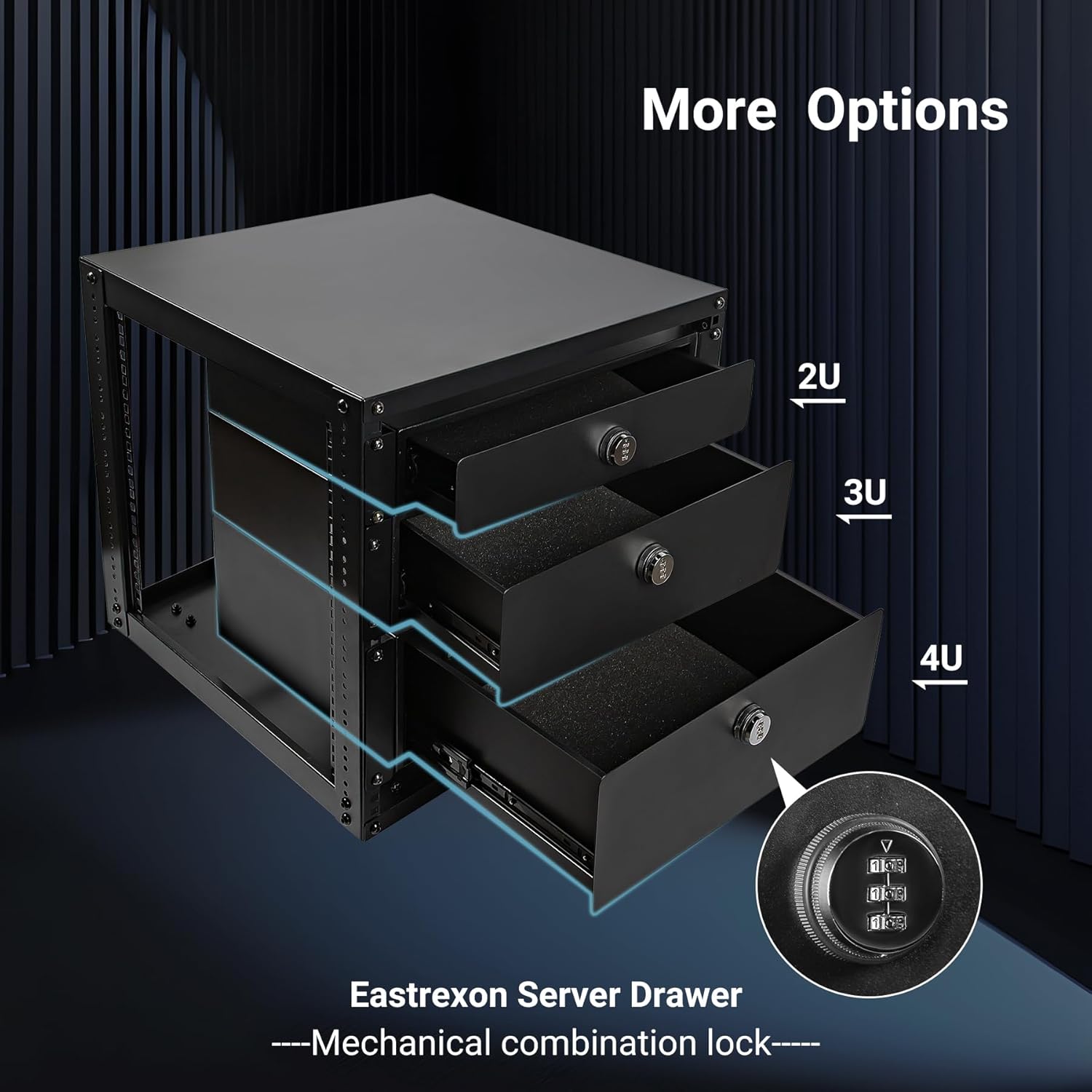 10U Server Rack, Network Rack w/Two Rack Shelves & Swivel Casters, Open ...