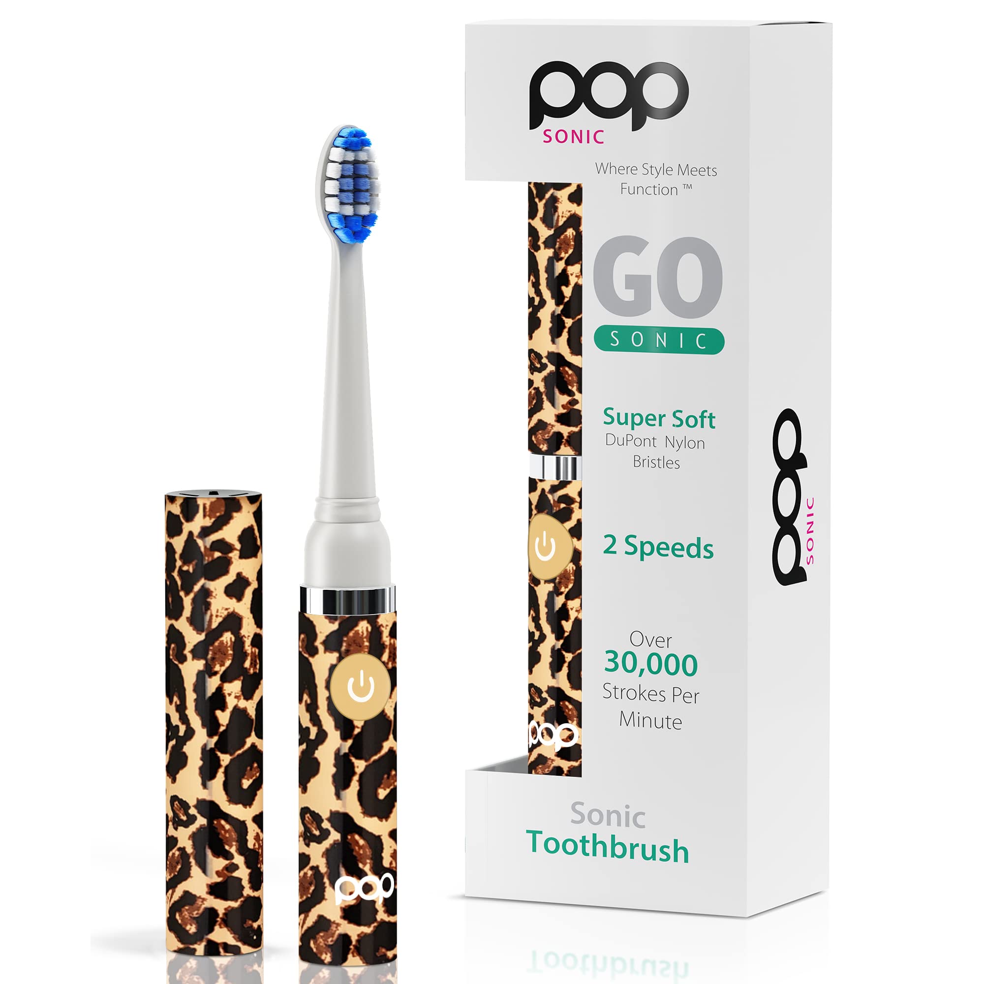Amazon.com: Pop Sonic Electric Toothbrush (Leopard) - Travel ...