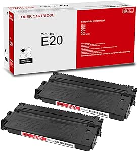 Amazon.com: 2 Pack E20 1492A002 Black Toner Cartridge: Compatible CRG ...