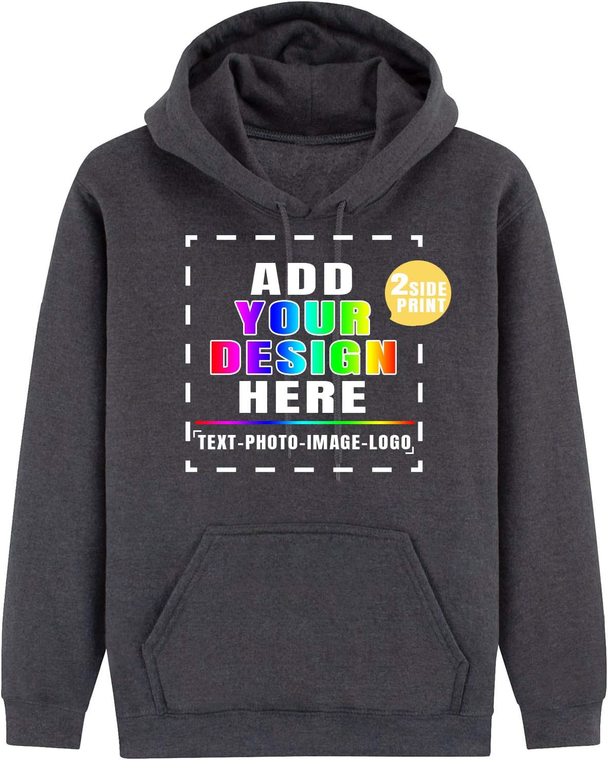 Amazon.com: Custom Hoodies for Men Women with Designs Your Own Fleece ...