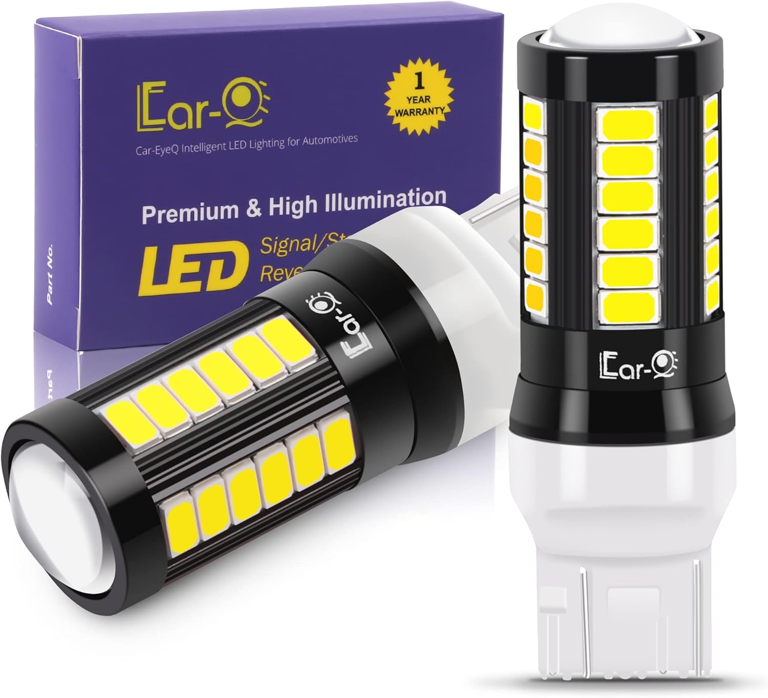 Amazon.com: Car-EyeQ W21W 7440 LED Back-up Reverse Lights Bulbs ...