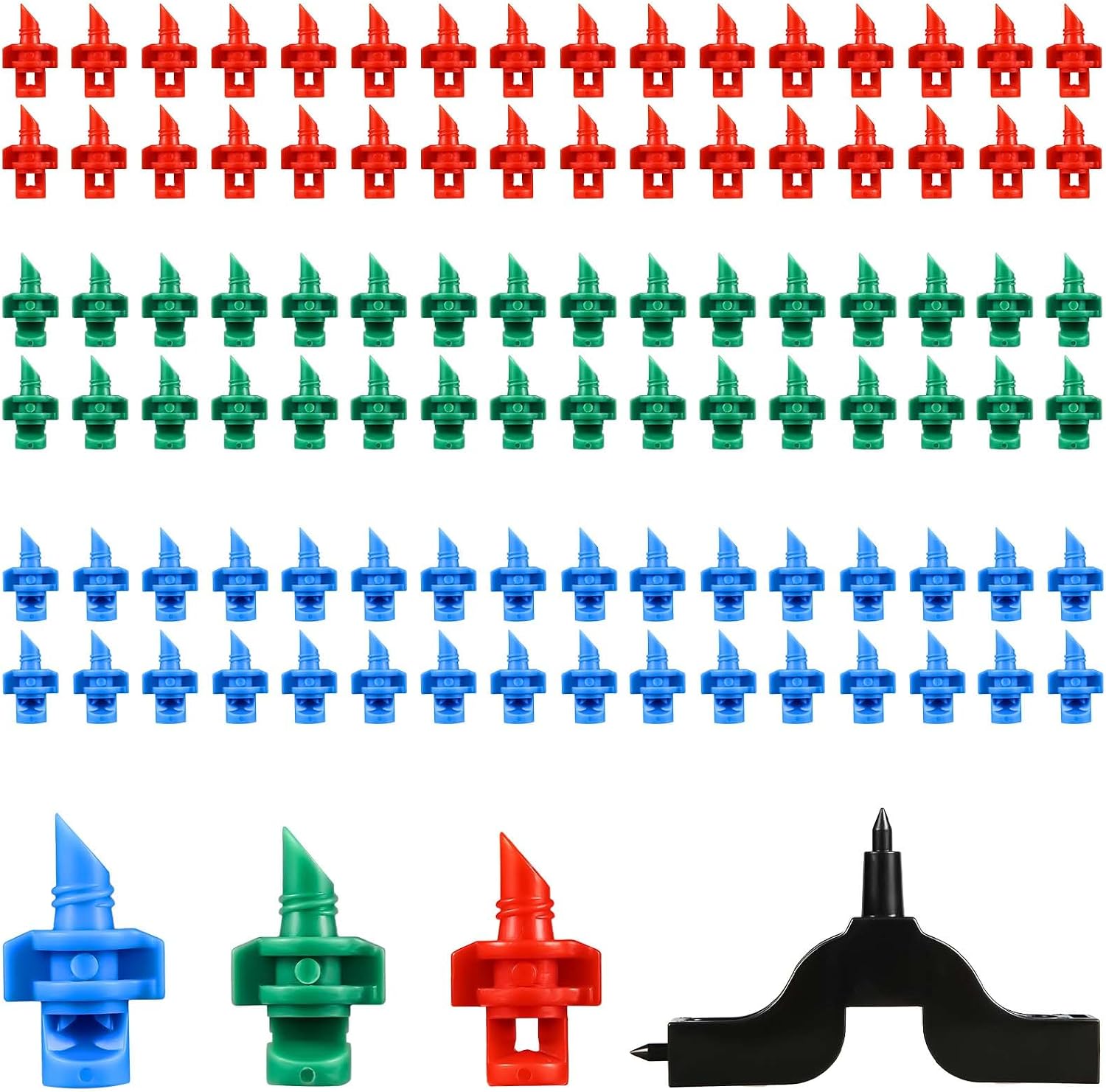 Amazon.com : 150pcs Atomizing Nozzle, 90/180/360 Degree Micro Sprayer ...