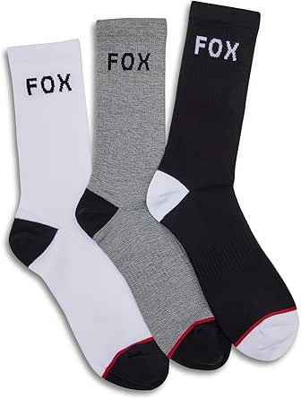 Amazon.com: Fox Racing Fox Crew Sock - 3 Pack : Clothing, Shoes & Jewelry