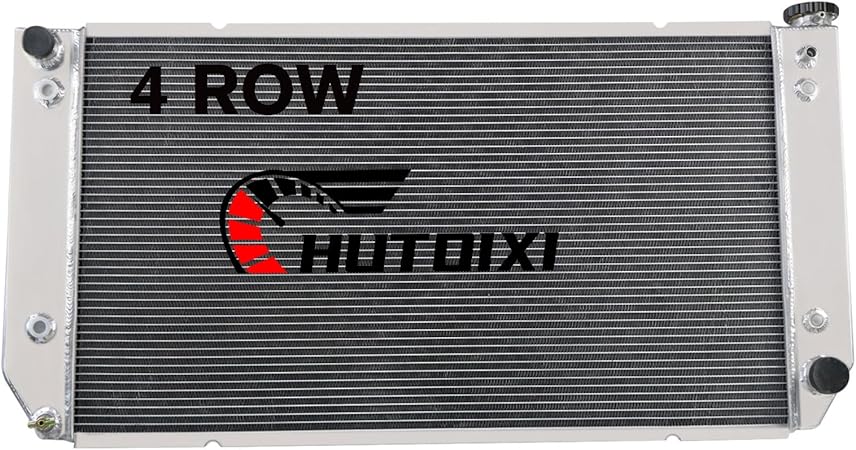 Amazon.com: Chevy Radiator Hutoixi 4 Row Aluminum Radiator Compatible ...