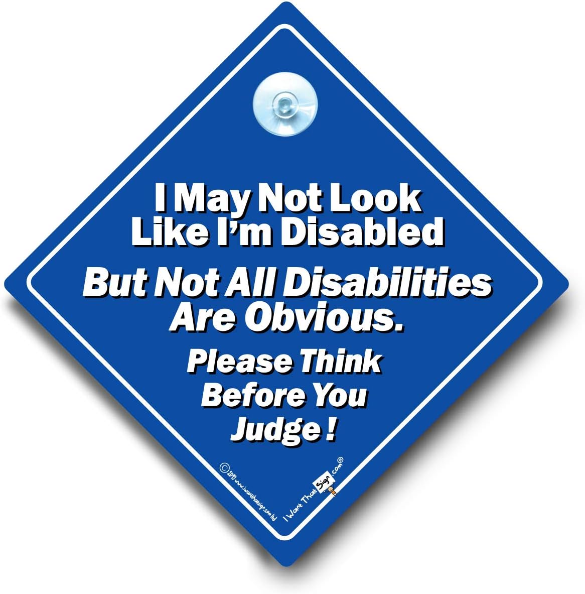 Landing Designs NOT ALL DISABILITIES ARE VISIBLE STICKERS : Amazon.co ...