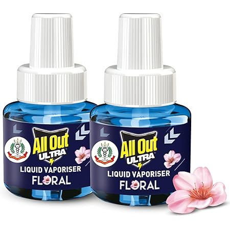 All Out Ultra Power+ Floral Fragrance (Single Refill) 45ML : Amazon.in ...