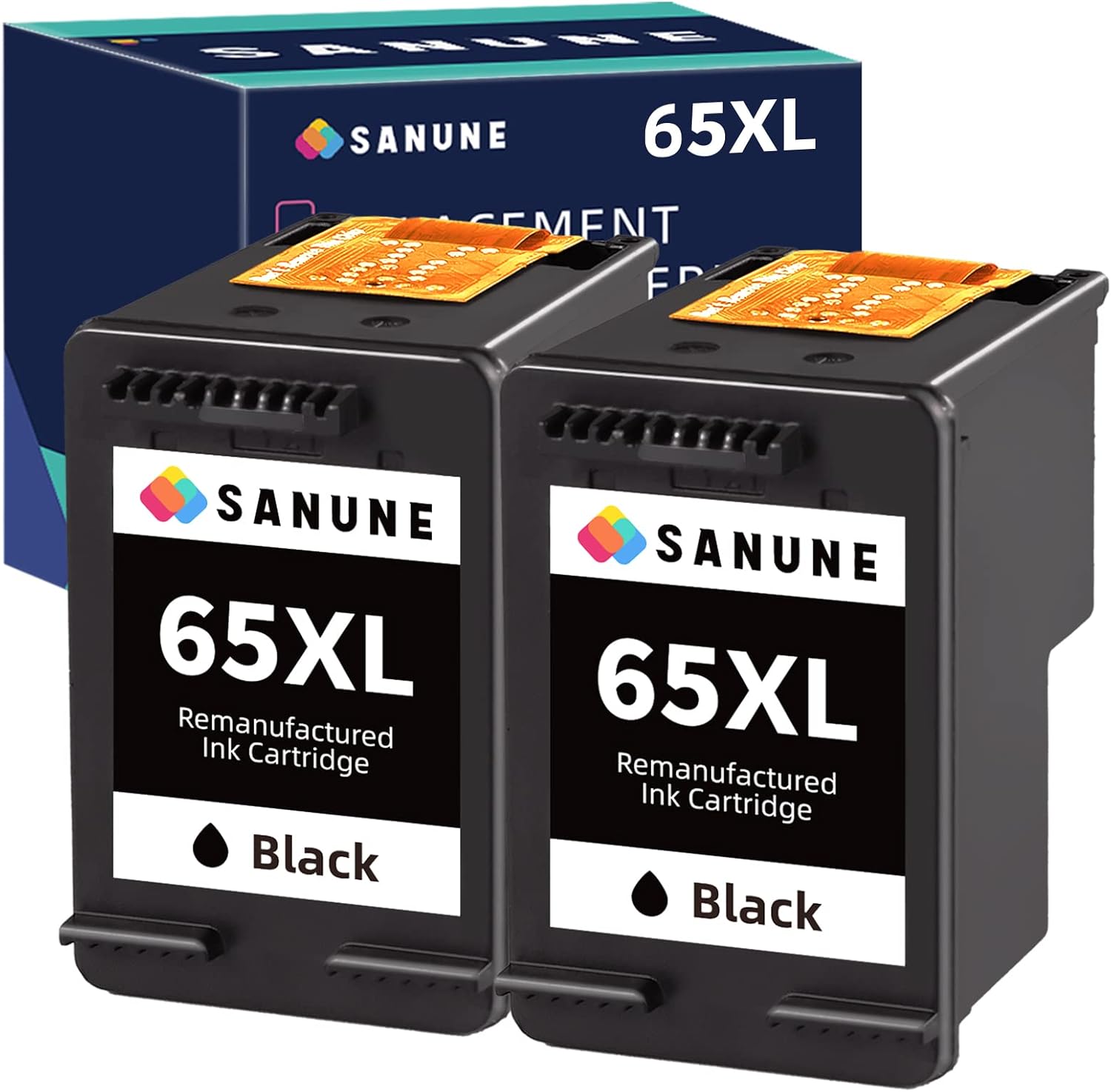 Amazon.com: SANUNE Remanufactured Ink Cartridges Replacement for HP 65 ...