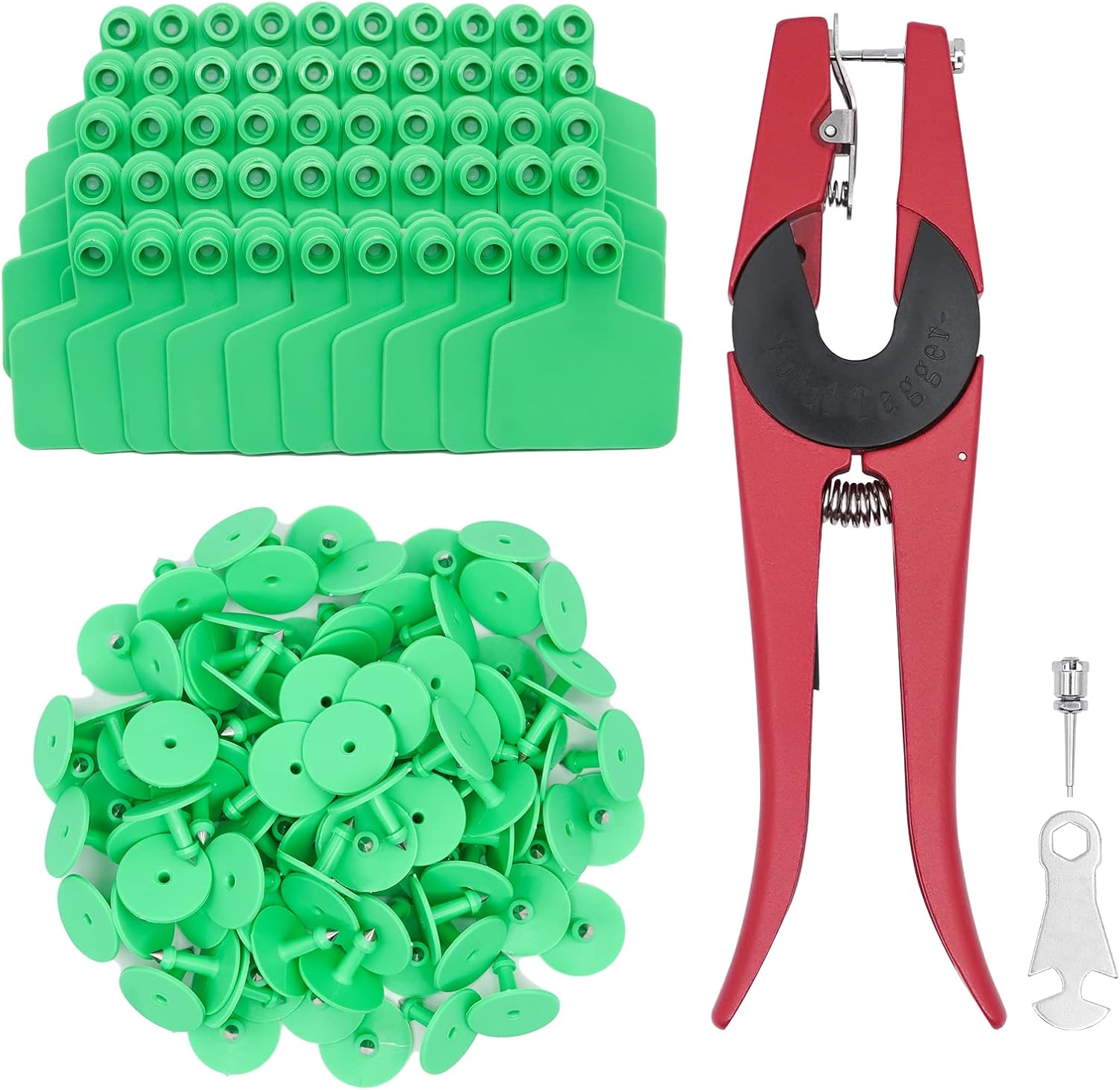 Amazon.com: LIUCOGXI Blank 100 Pieces Livestock Ear Tags and Applicator ...