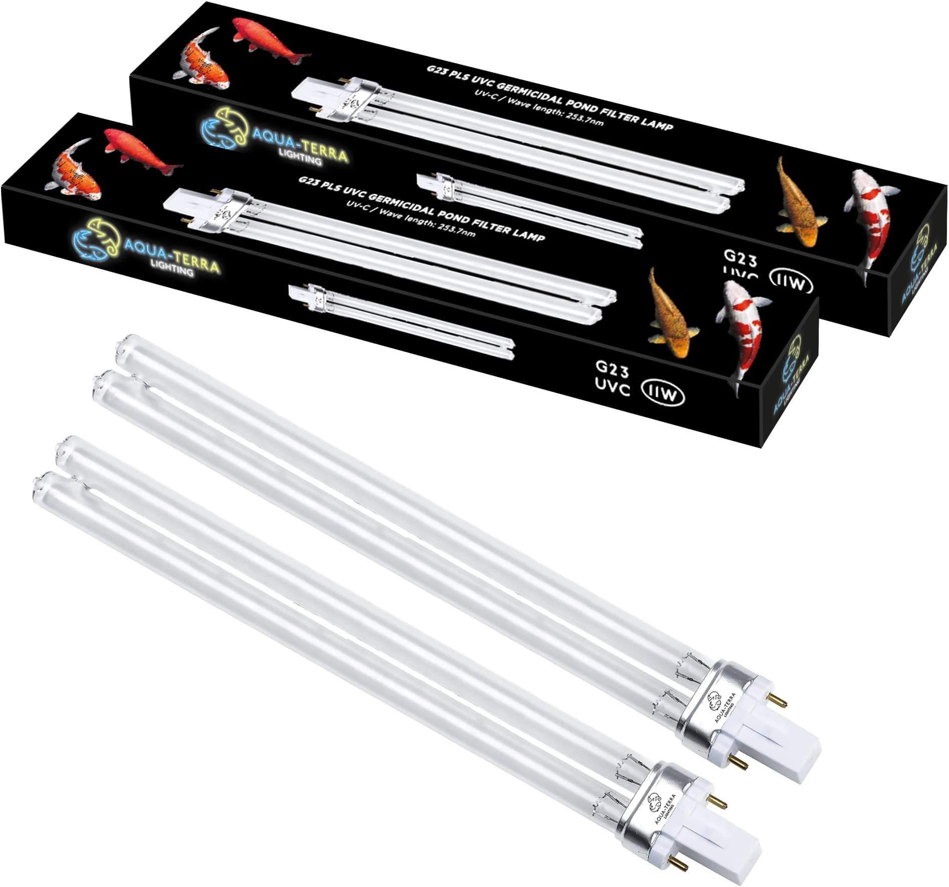 Marine Color 11W PL-S11/UV/G23 11W UV and Germicidal UVC Lamp Bulb ...