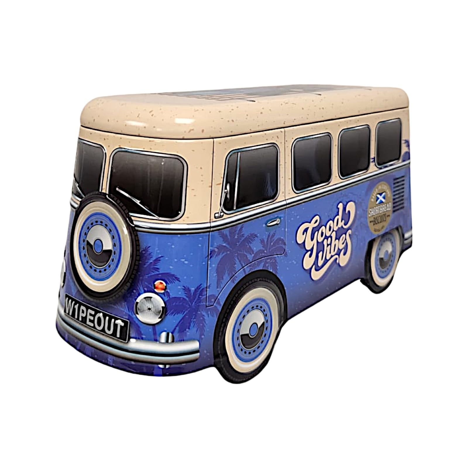 Vintage Retro Style Bus Shaped Tin with Shortbread Biscuits Baked in ...
