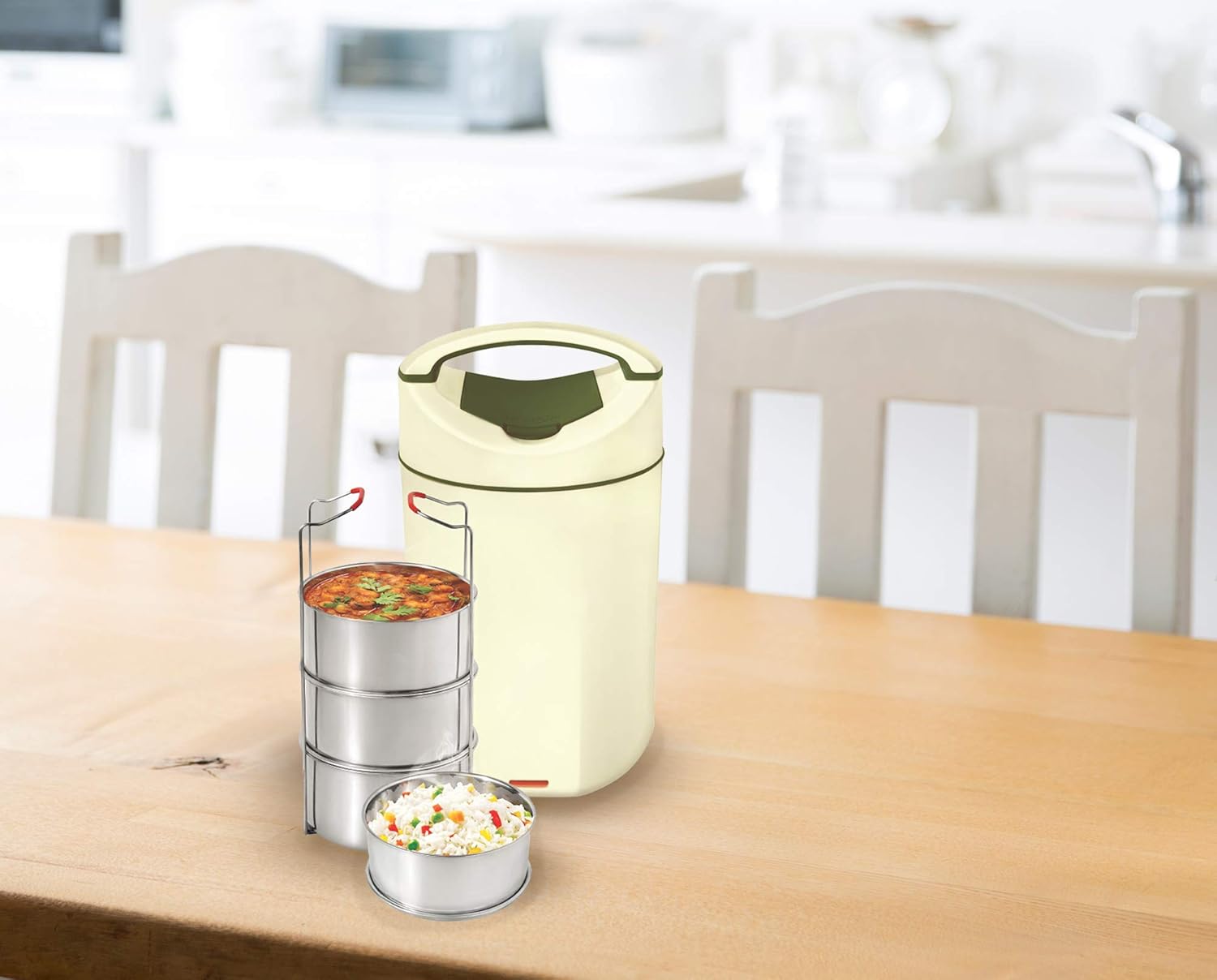 Buy MILTON Euroline Megatron Stainless Steel Tiffin Box Set of 4, 600 ...