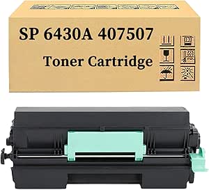 Amazon.com: QUNINE SP 6430DN Compatible for Ricoh SP 6430A 407507 Black Toner Cartridge, Large ...