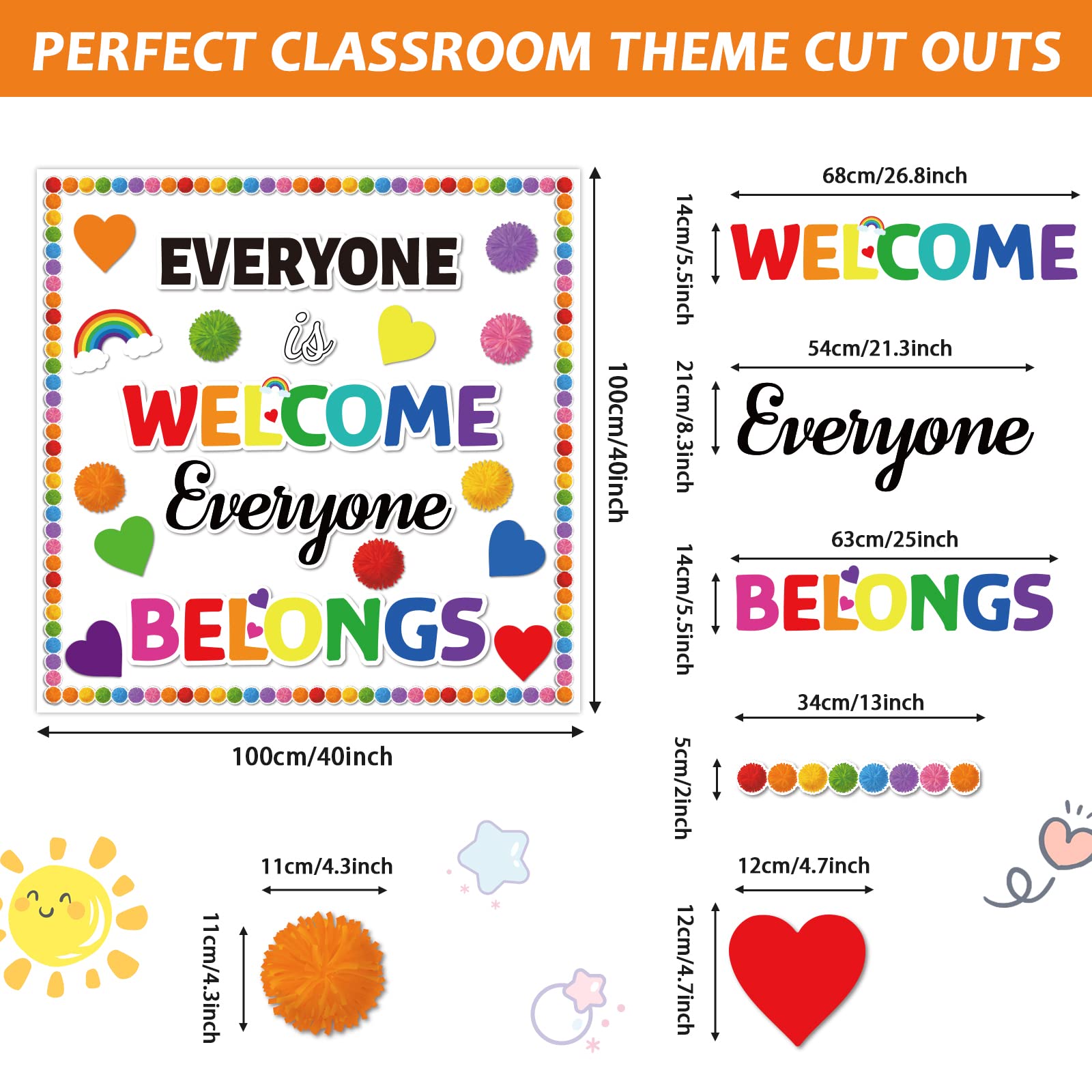 Snapklik.com : Classroom Bulletin Board Decoration Set Welcome Banner ...