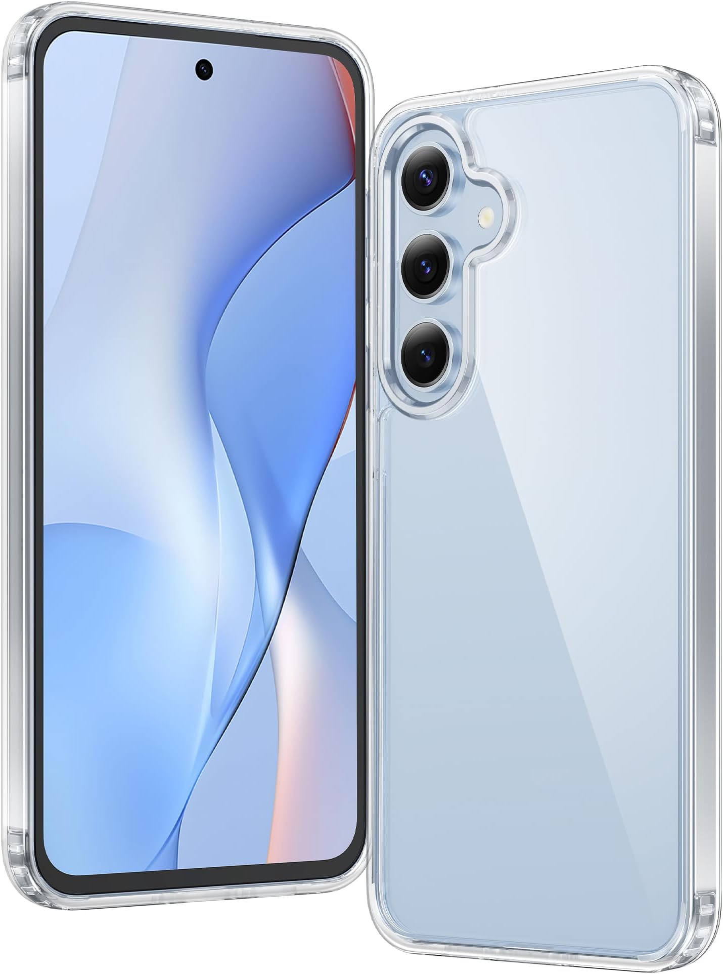 Amazon.com: SAMSUNG Galaxy S24 FE Wallet Phone Case, Protective Cover with Smart Small Screen ...