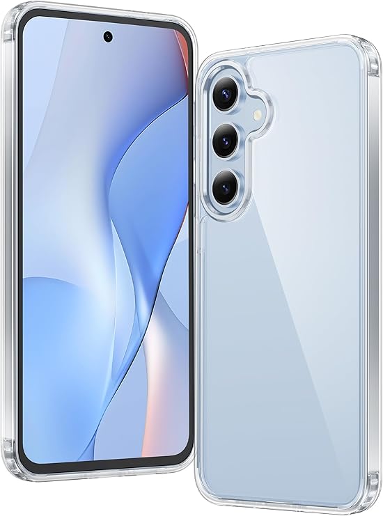 Amazon.com: FNTCASE Funda para Samsung Galaxy S24-FE: Funda delgada transparente de protección ...