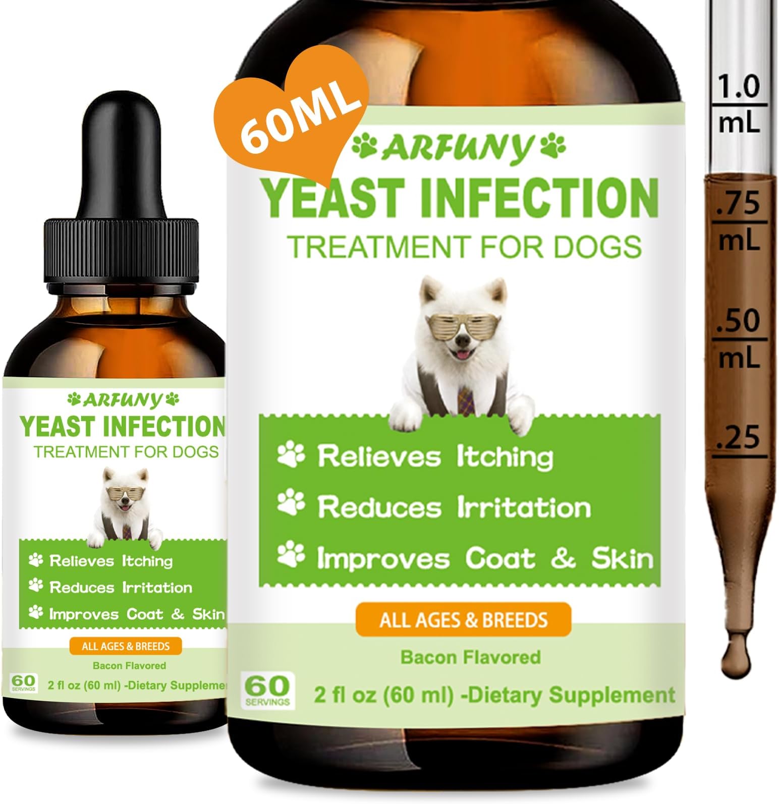Amazon.com : Natural Yeast Infection Treatment for Dogs | 60ML Supports ...