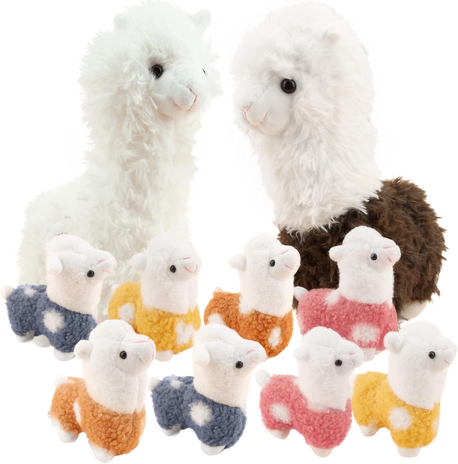 Amazon.com: Haconba 10 Pieces Llama Stuffed Animal Set 2 Large Plush ...