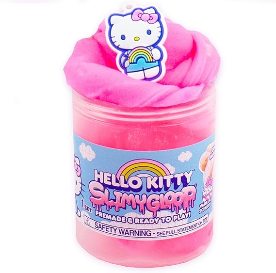 Amazon.com: Hello Kitty SlimyGloop, 8 oz. Pink Crystal Slime, Vanilla ...