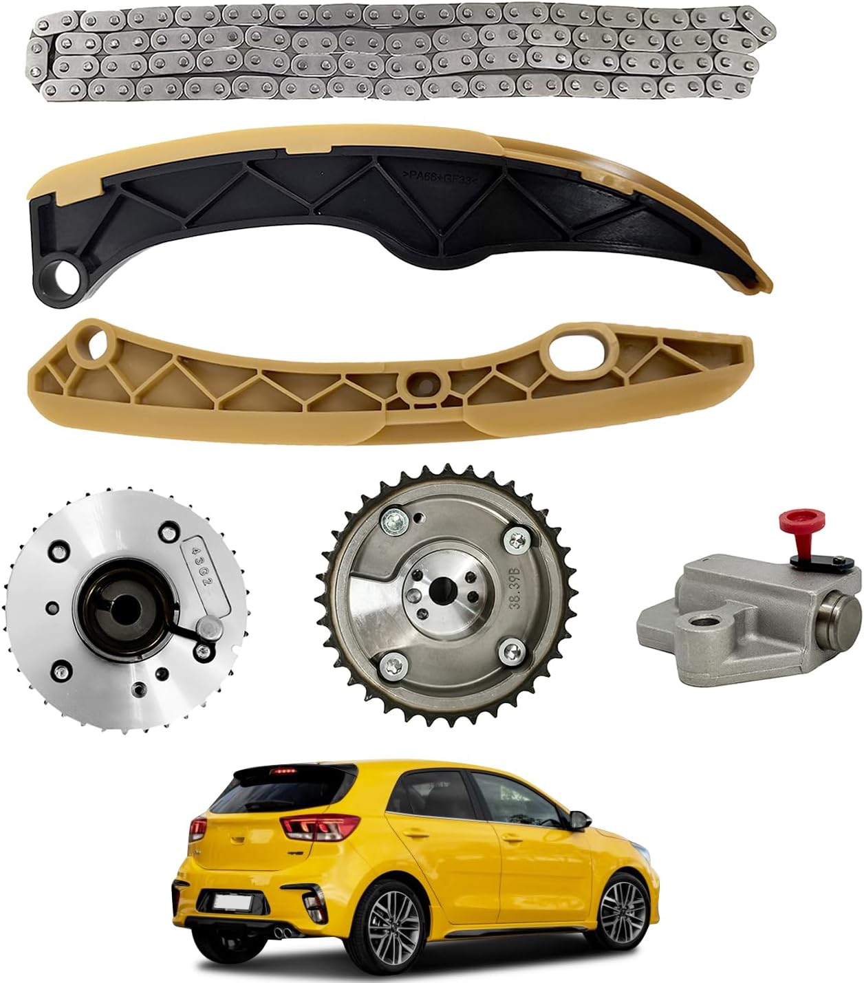 Amazon.com: Blrack 24321-2B620 Timing Chain Kit w/VVT Sprockets ...