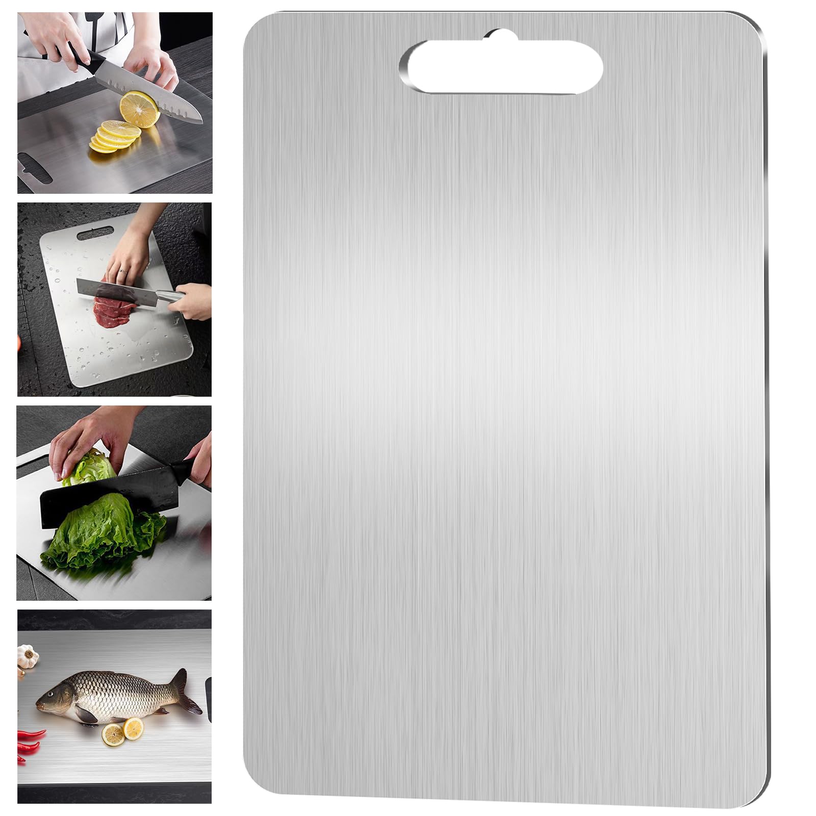 Amazon.com: annesc Titanium Cutting Board,Pure Chopping Boards for ...