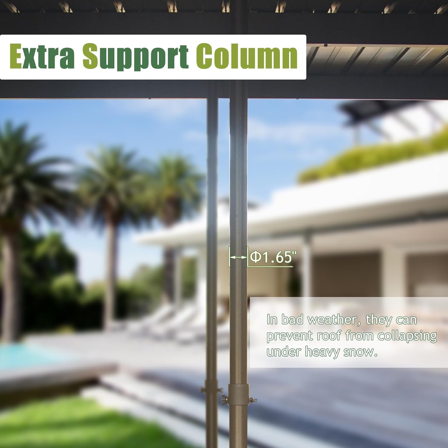 Domi – Solárium montado en la pared de 12 x 14 pies, solárium para ...