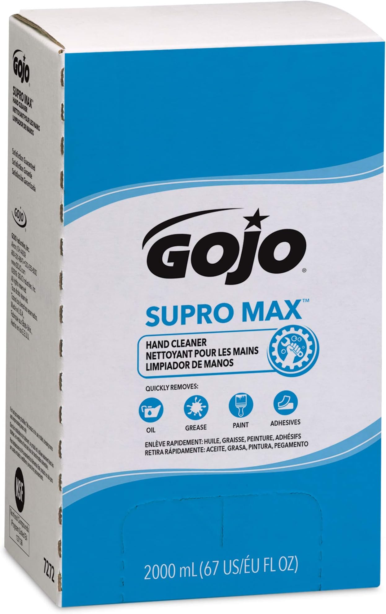 Amazon.com: GOJO 7272-04 Supro Max Hand Cleaner 2000 mL Refill for GOJO ...