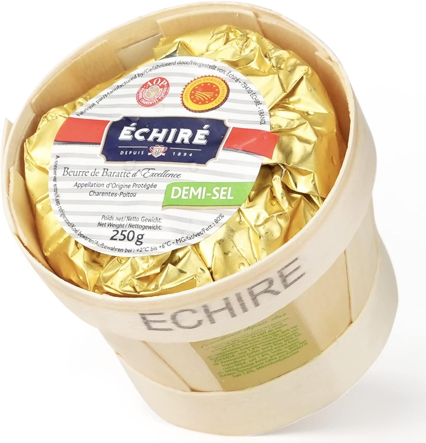 Amazon.com: Beurre D’Isigny AOP Unsalted French Butter - 8.8 oz / 250 g ...