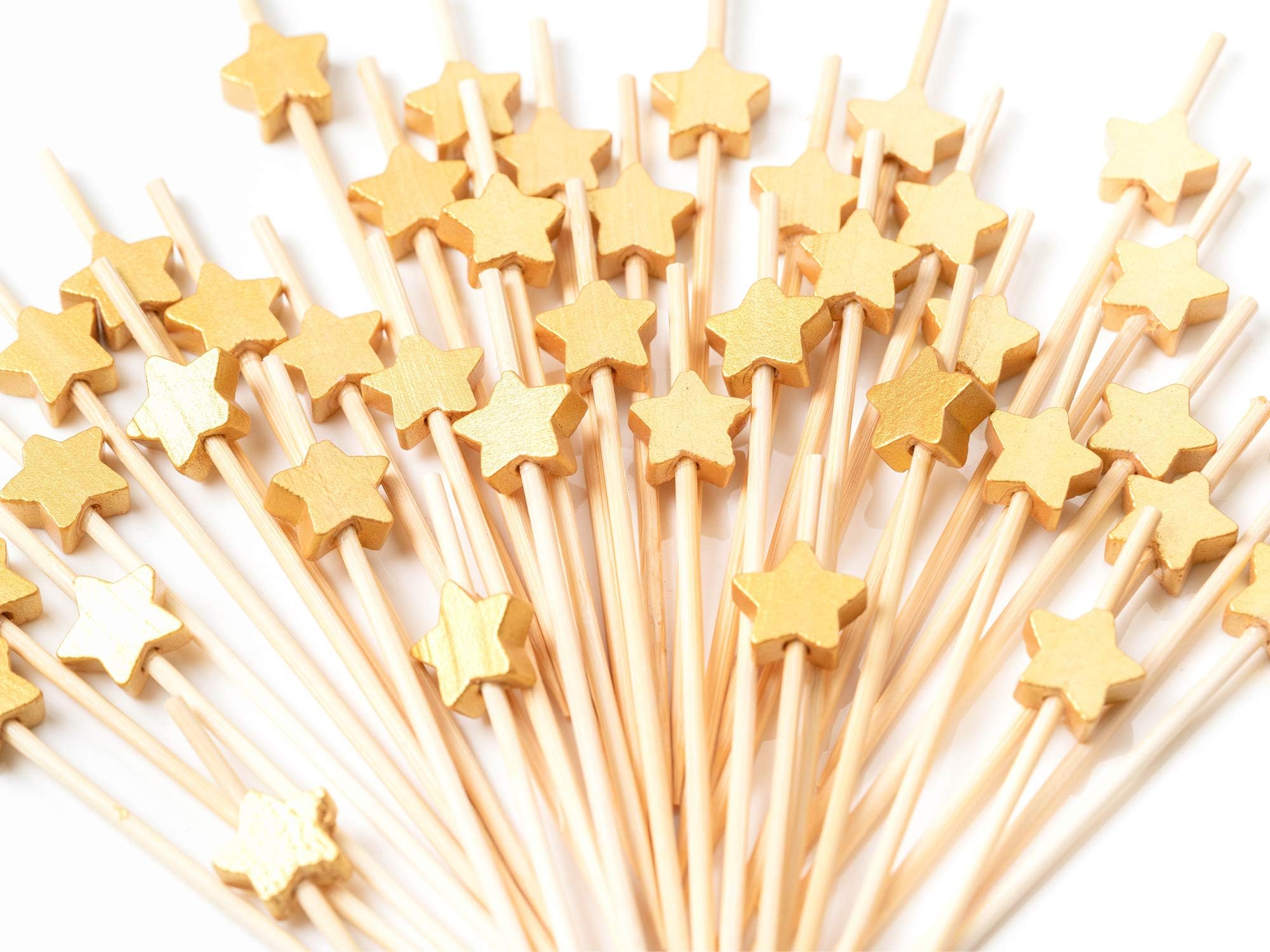 Amazon.com | Cocktail Picks 100 Counts Handmade Sticks Wooden ...