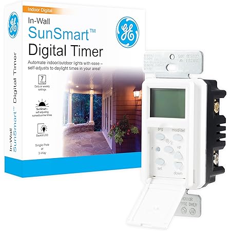 Intermatic ST01 7 Day Programmable In Wall Digital Timer Switch for ...