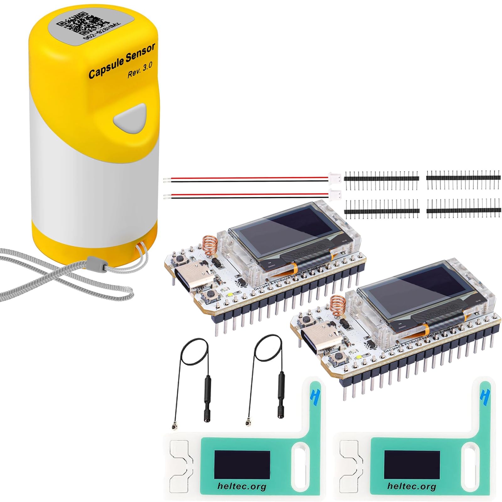 Amazon.com: Capsule Sensor V3 with 915MHz GNSS Sensor + 2 Pack ESP32 ...