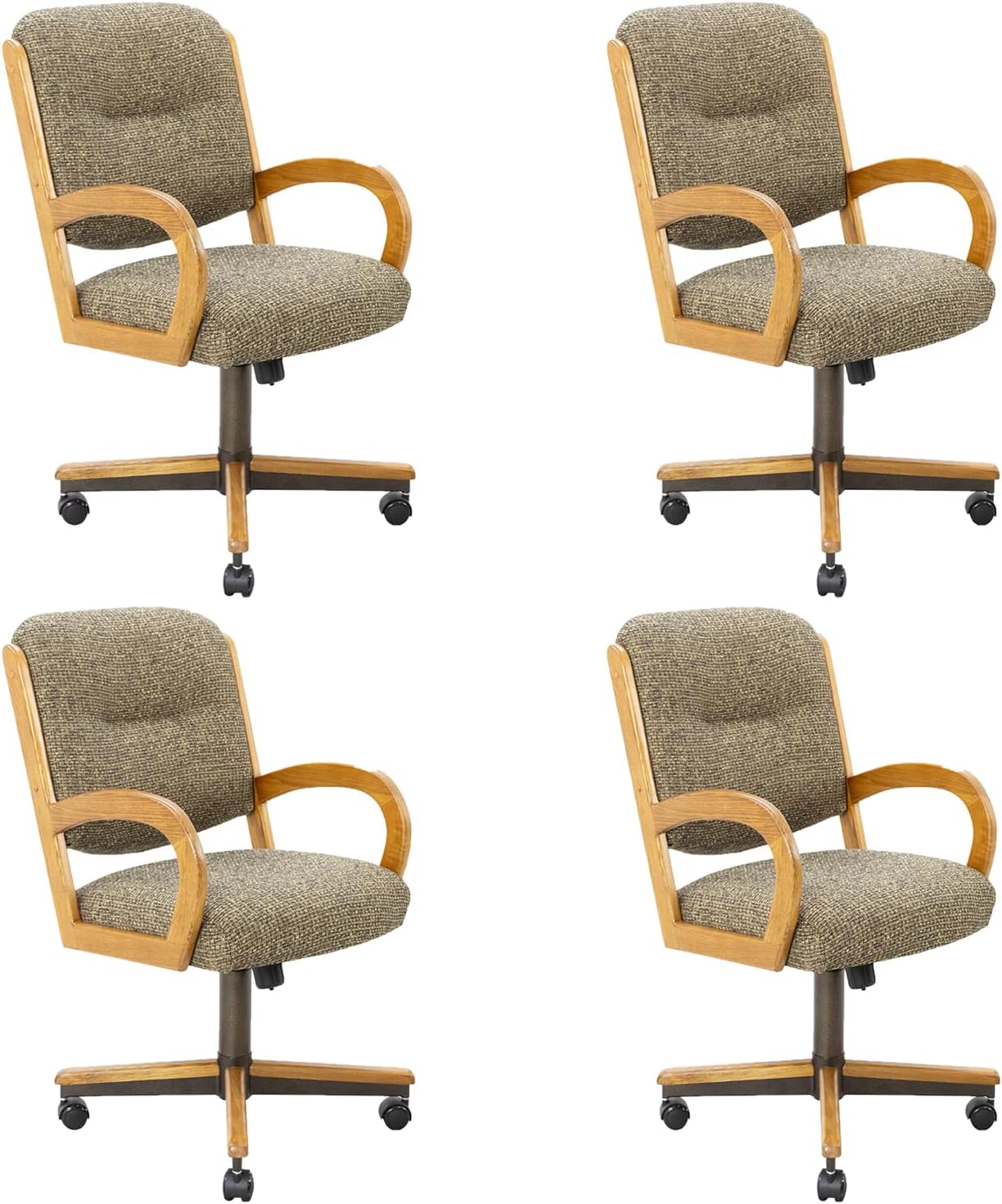 Amazon.com - Chromcraft Concord Collection Swivel Tilt Dining Chairs ...
